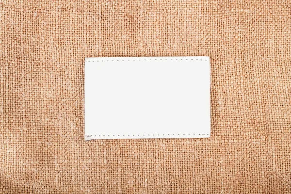 Vintage burlap with label - Stock Image - Everypixel