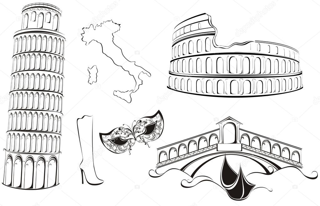 Famous Italy Landmarks Coloring Pages Coloring Pages