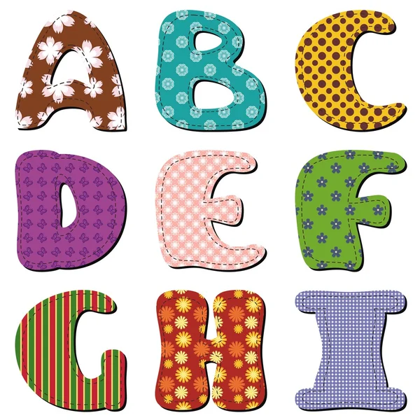 Abecedario patchwork patrones - Imagui