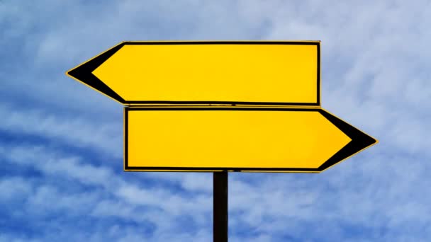 Two opposite direction signs — Stock Video © stevanovicigor #39067537 Two opposite direction signs — Stock Video © stevanovicigor #39067537