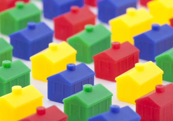 Colorful toy houses - Stock Image - Everypixel