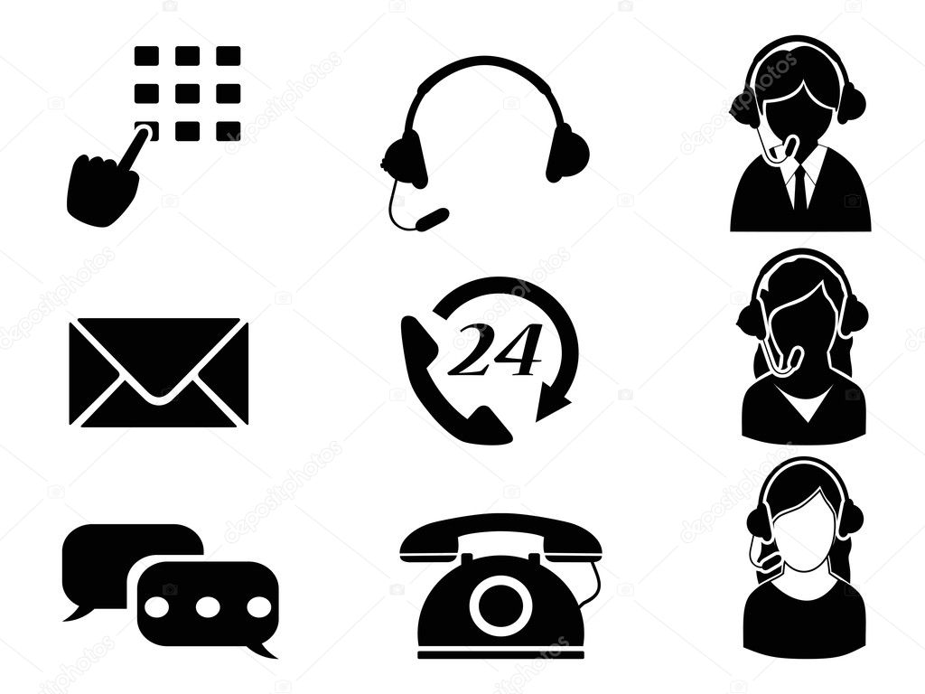 Customer service icon set — Stock Vector © huhulin #29205159 Customer service icon set — Stock Vector © huhulin #29205159