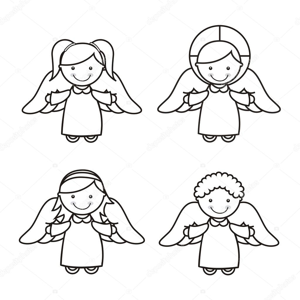 Angel vector — Stock Vector © yupiramos #22795278 Angel vector — Stock Vector © yupiramos #22795278