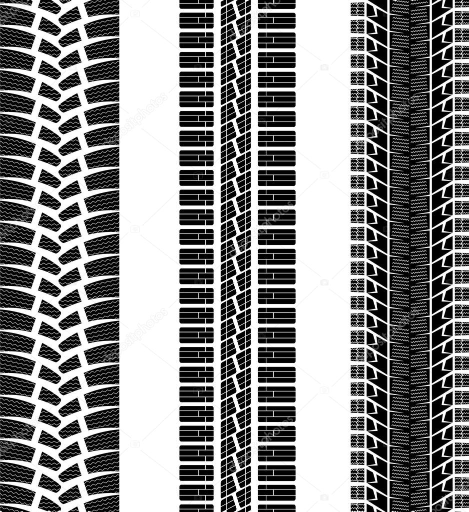 Huellas de neumáticos — Archivo Imágenes Vectoriales © longquattro #17445891