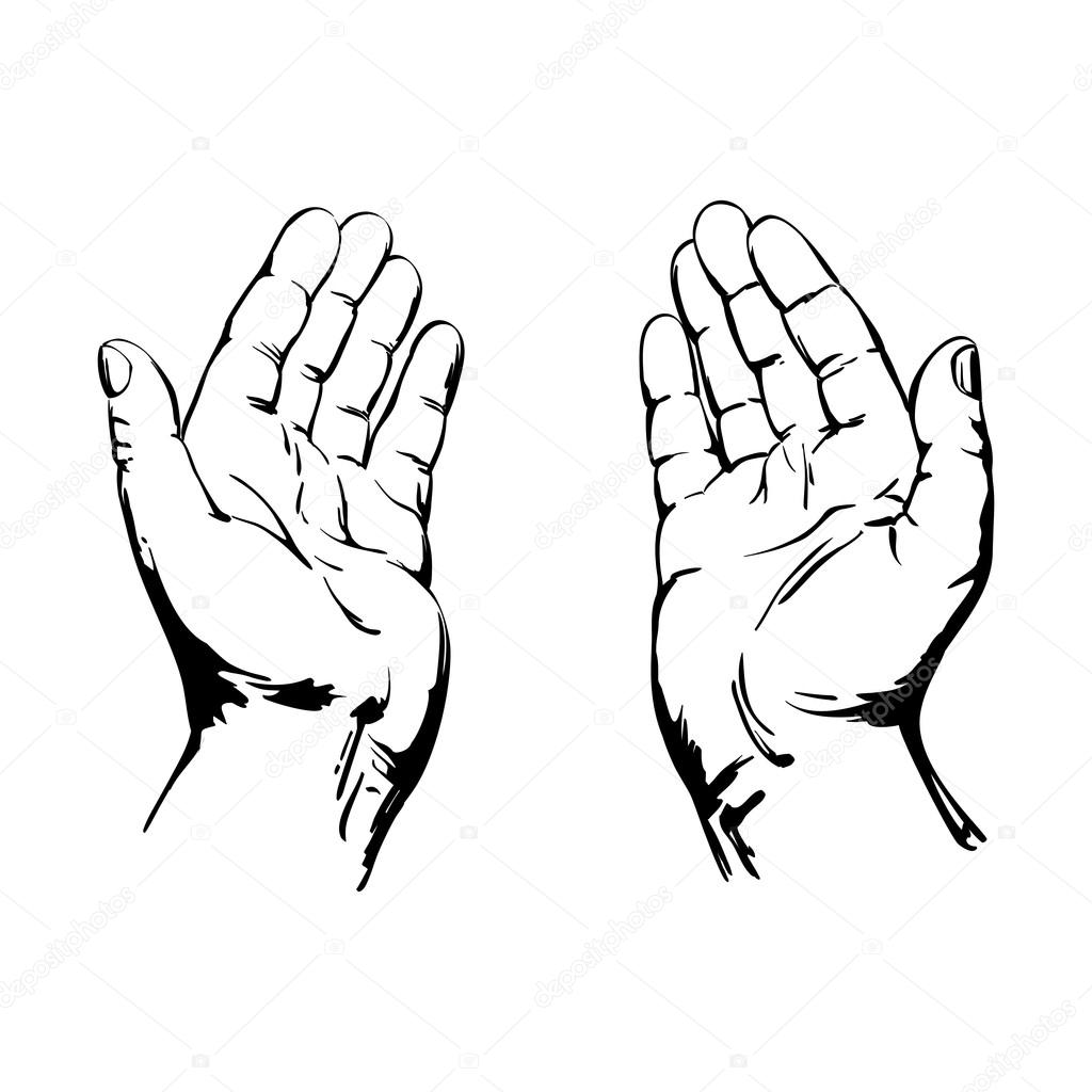 Praying Hands — Stock Vector © VladisChern #21211045 Praying Hands — Stock Vector © VladisChern #21211045