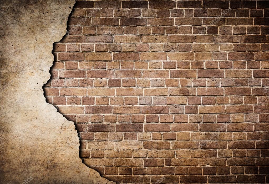 Old brick wall partially damaged — Stock Photo © Andrey_Kuzmin #25399021 Old brick wall partially damaged — Stock Photo © Andrey_Kuzmin #25399021