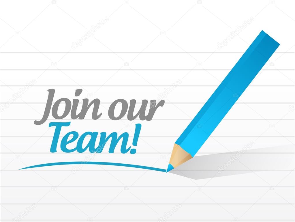Join our team sign illustration design — Stock Photo © alexmillos #44047233 Join our team sign illustration design — Stock Photo © alexmillos #44047233