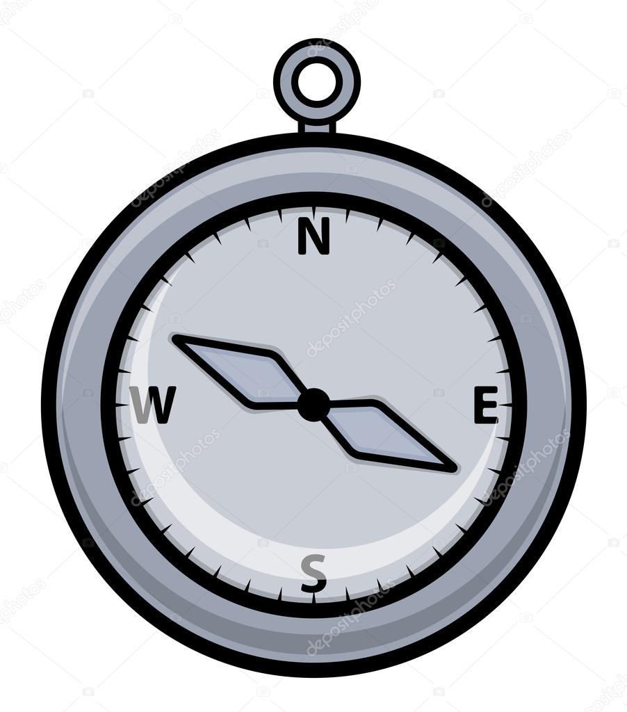 Brújula de dibujos animados - ilustración vectorial — Vector de stock ... Brújula de dibujos animados - ilustración vectorial — Vector de stock ...