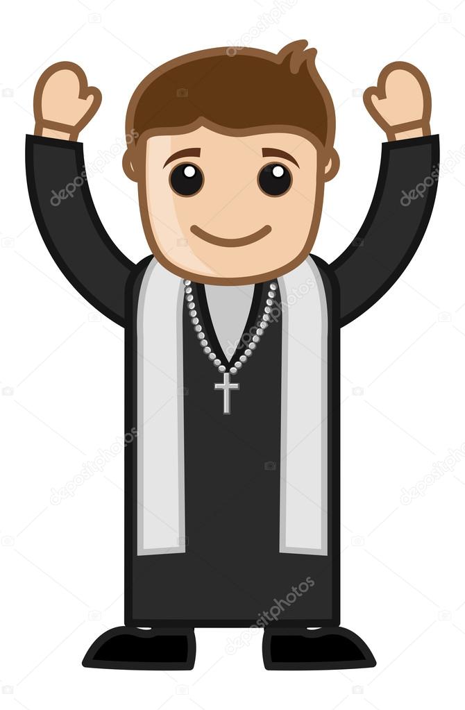 Pastor Cartoon Vector — Stock Vector © baavli #50646575 Pastor Cartoon Vector — Stock Vector © baavli #50646575