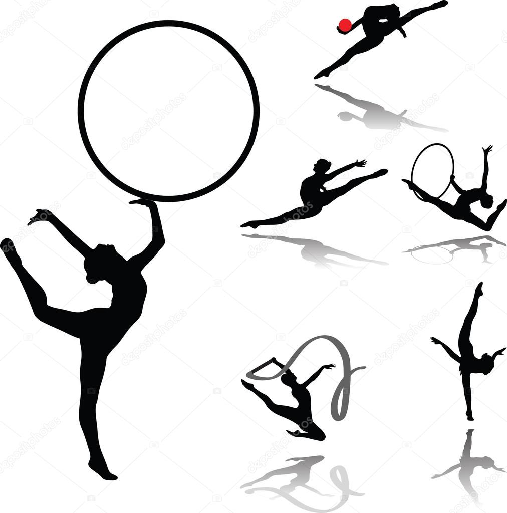 Rhythmic gymnastic — Stock Vector © humpkin #19189423 Rhythmic gymnastic — Stock Vector © humpkin #19189423