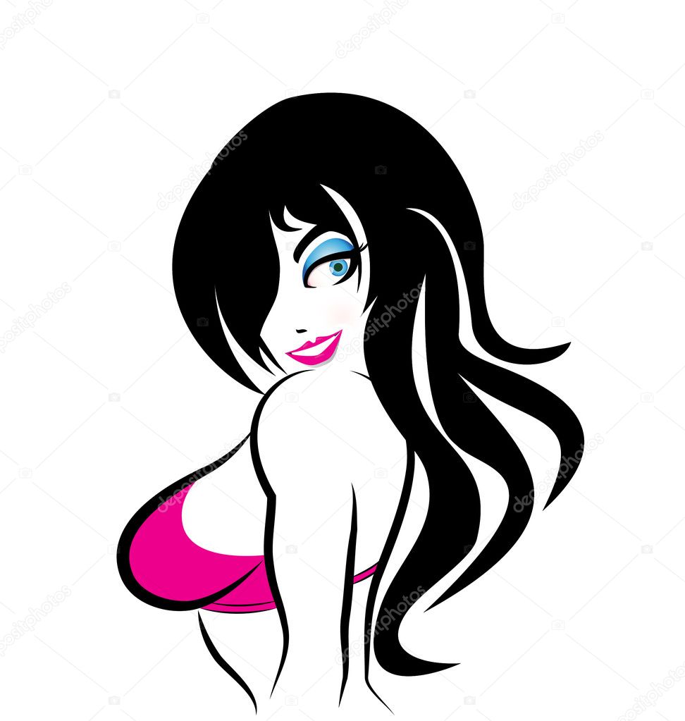 Sexy Girl Logo — Stock Vector © Glopphy 20247467