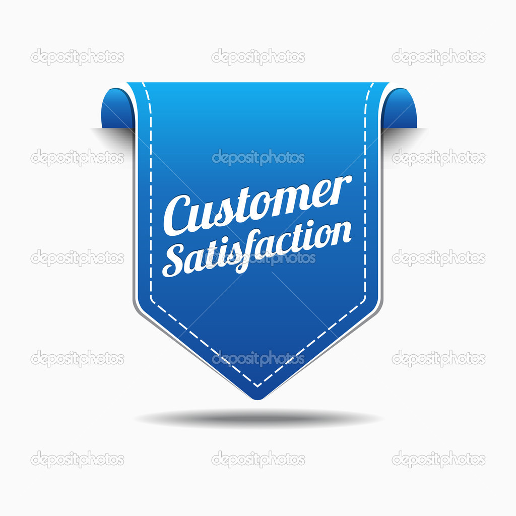 Blue Customer Satisfaction Icon