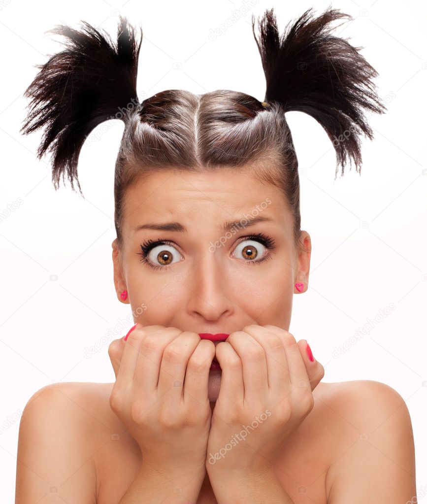 Scared woman — Stock Photo © dreamerve #13996591