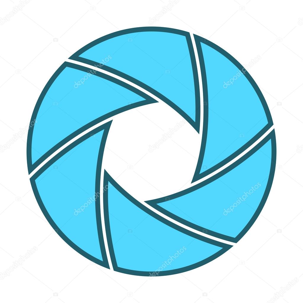 Vector Illustration Of Camera Shutter — Stock Vector © Aleksandrsb