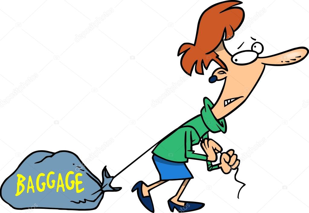 Cartoon Emotional Baggage — Stock Vector #13941455 Cartoon Emotional Baggage — Stock Vector #13941455