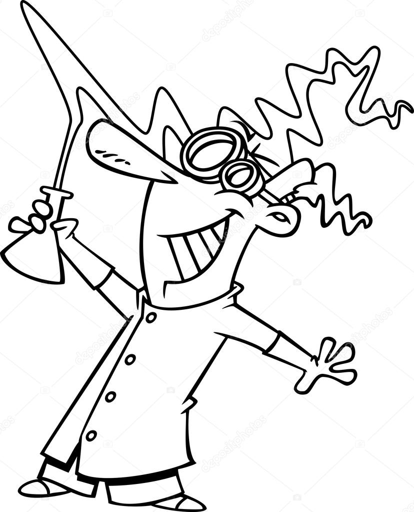 Cartoon Mad Scientist — Stock Vector © ronleishman #14003871 Cartoon Mad Scientist — Stock Vector © ronleishman #14003871