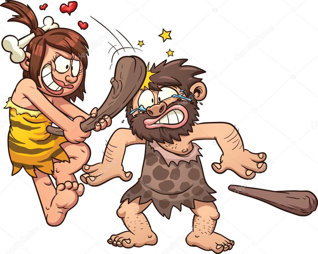Caveman Love — Stock Vector © Memoangeles 31218755