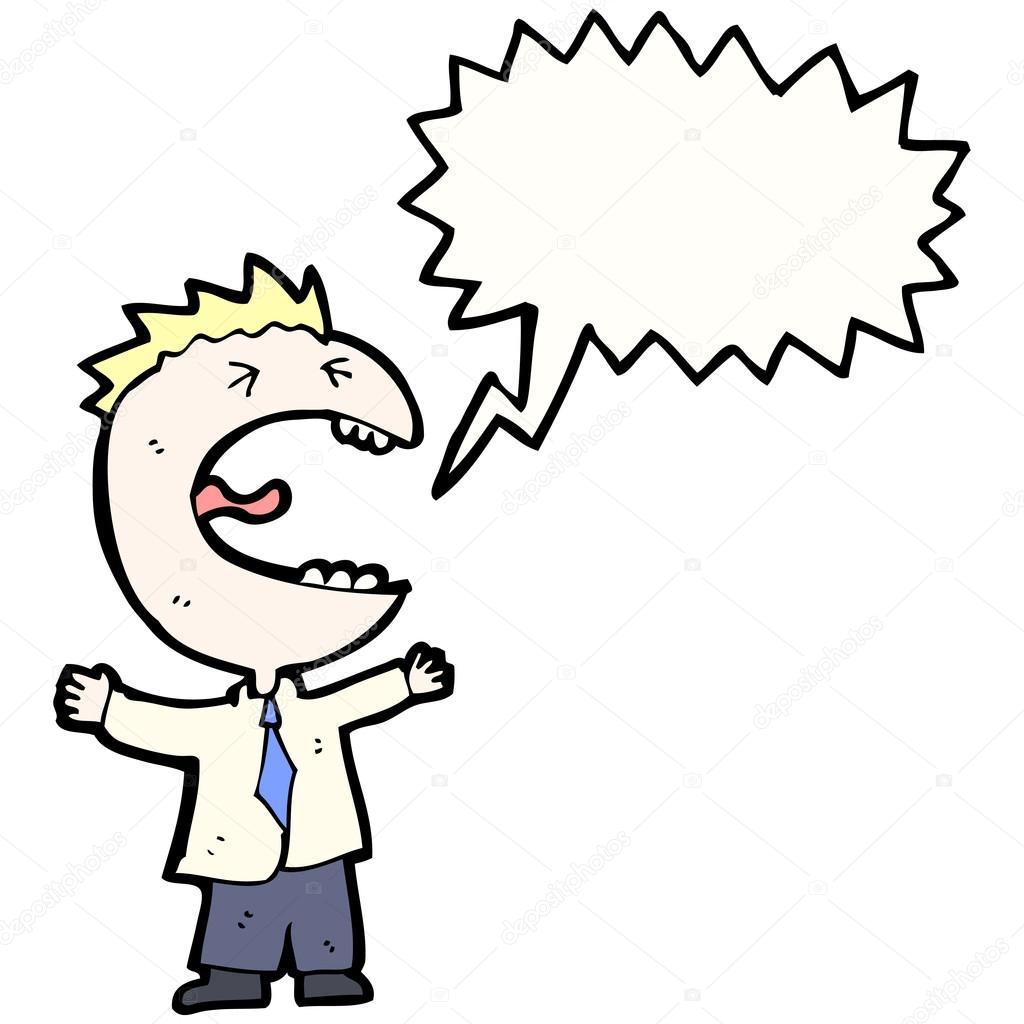 Cartoon screaming angry boss — Stock Vector © lineartestpilot #20976479 Cartoon screaming angry boss — Stock Vector © lineartestpilot #20976479