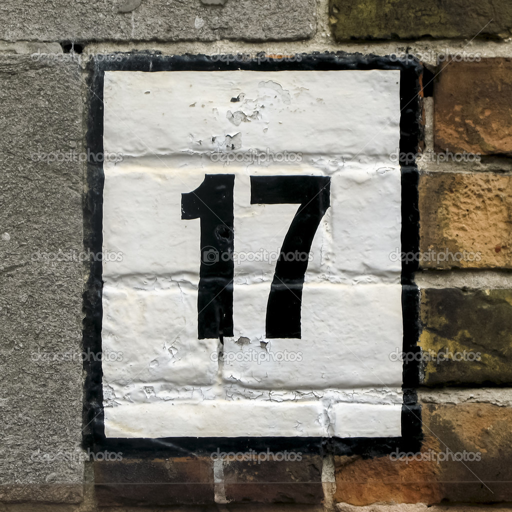 House number 17 — Stock Photo © papparaffie #23198862 House number 17 — Stock Photo © papparaffie #23198862