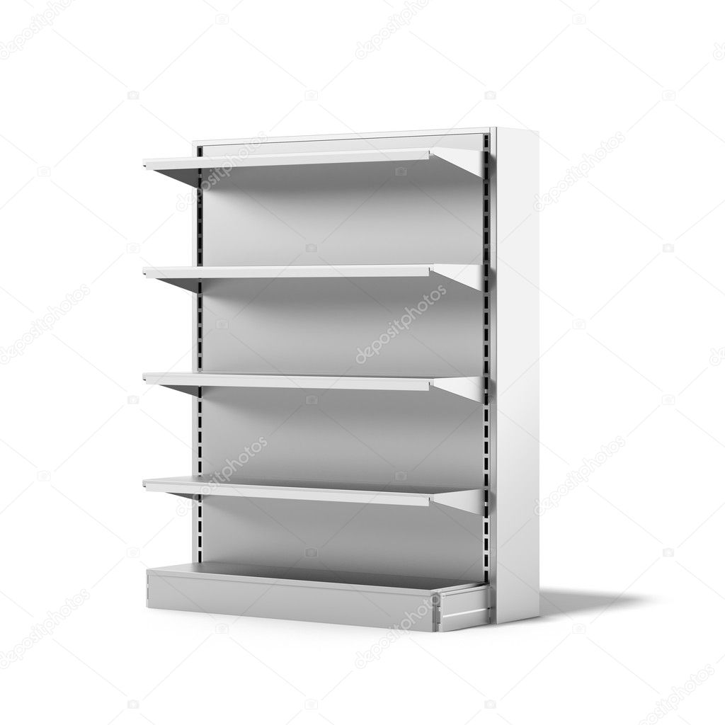 Empty Retail Store Shelf — Stock Photo © ekostsov #18031689 Empty Retail Store Shelf — Stock Photo © ekostsov #18031689