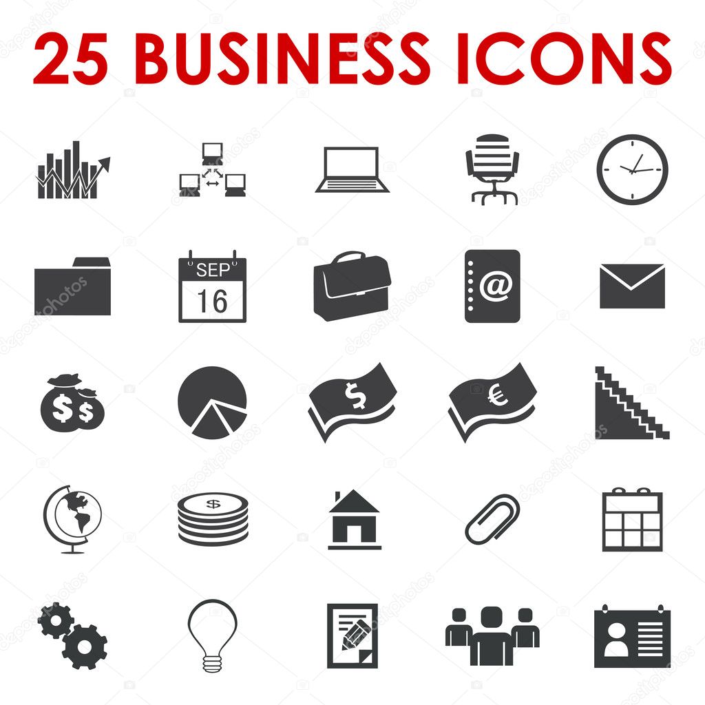 Business office icons vector — Stock Vector © mistervectors #14083095 Business office icons vector — Stock Vector © mistervectors #14083095