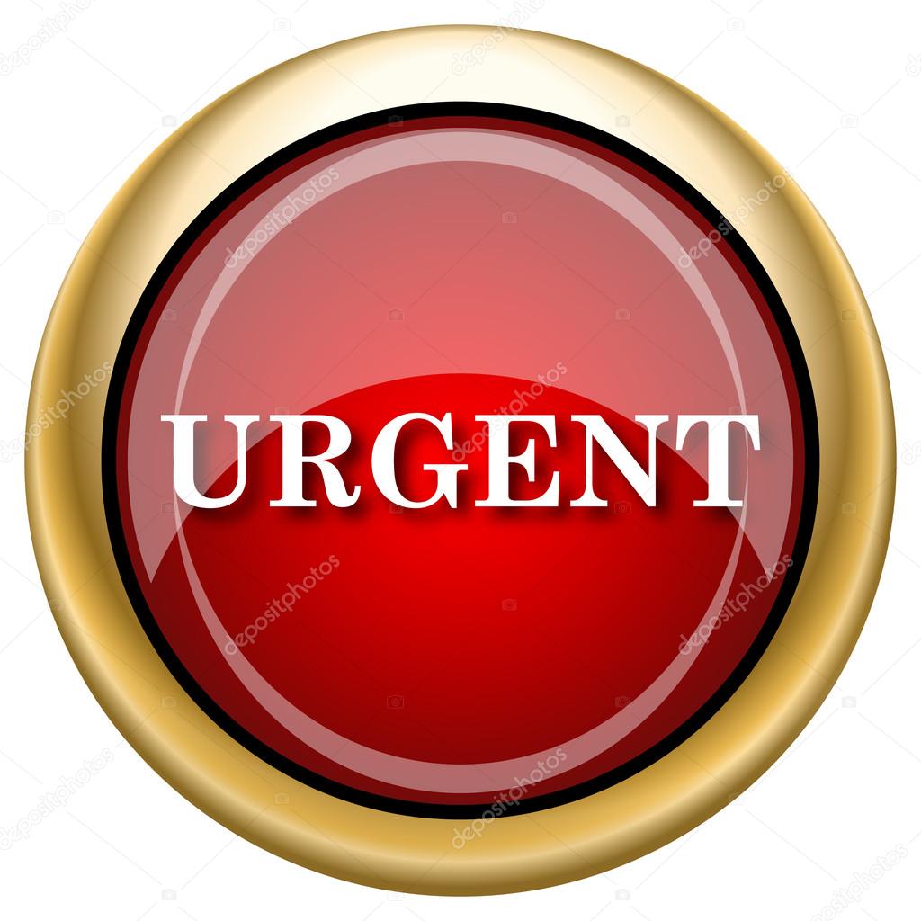 Urgent icon — Stock Photo © valentint #33764633