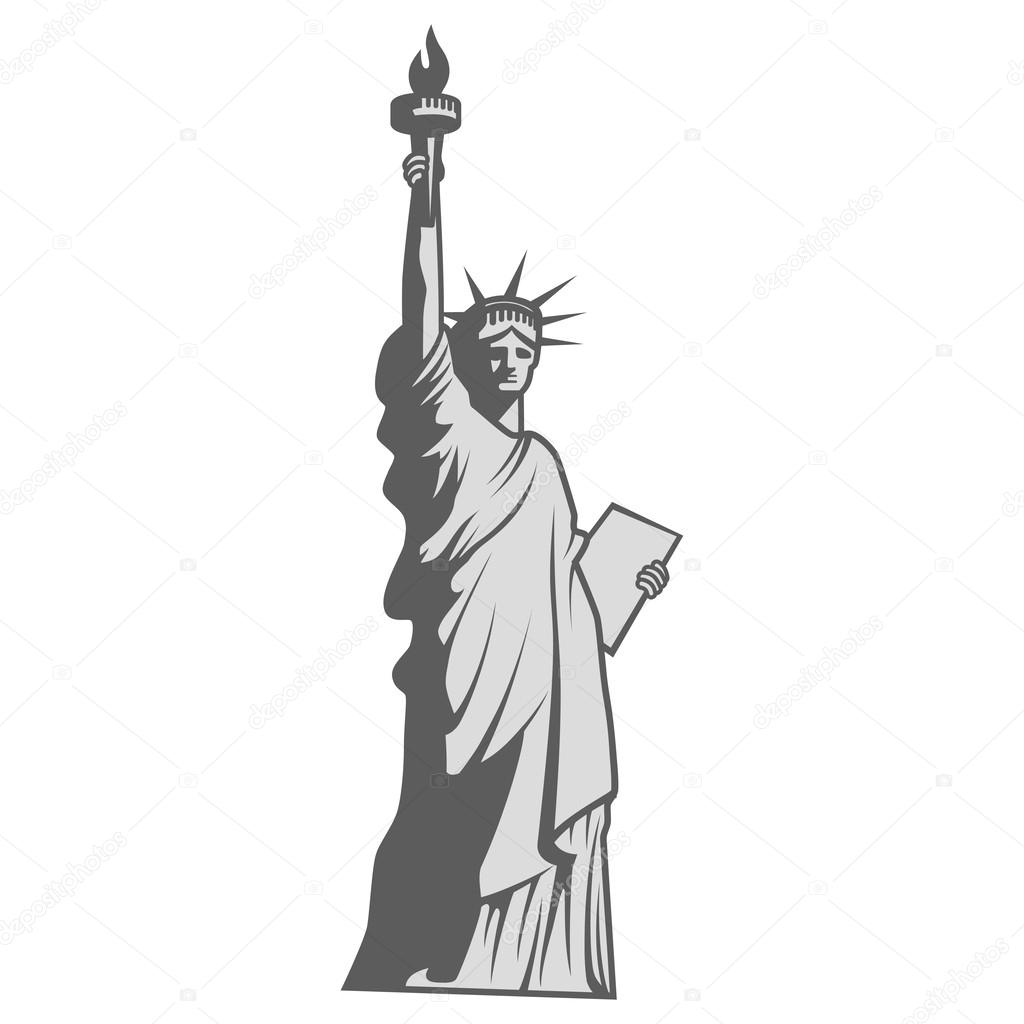 Statue of liberty — Stock Vector © Mogil #36047811 Statue of liberty — Stock Vector © Mogil #36047811