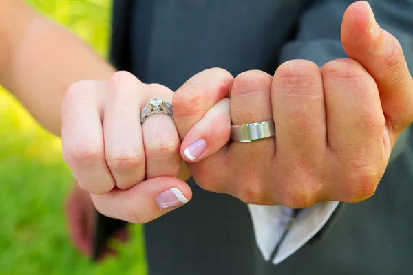 Pinky Swear Wedding Rings Stock Image Everypixel