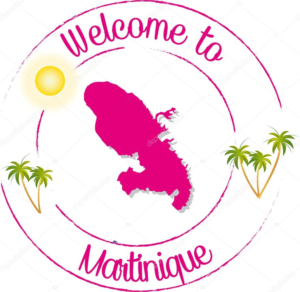 Bienvenue en martinique — Image vectorielle #49133891