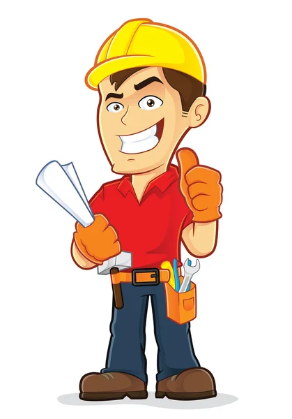 Vectores De Stock De Arquitecto Del Dibujo Animado Ilustraciones De
