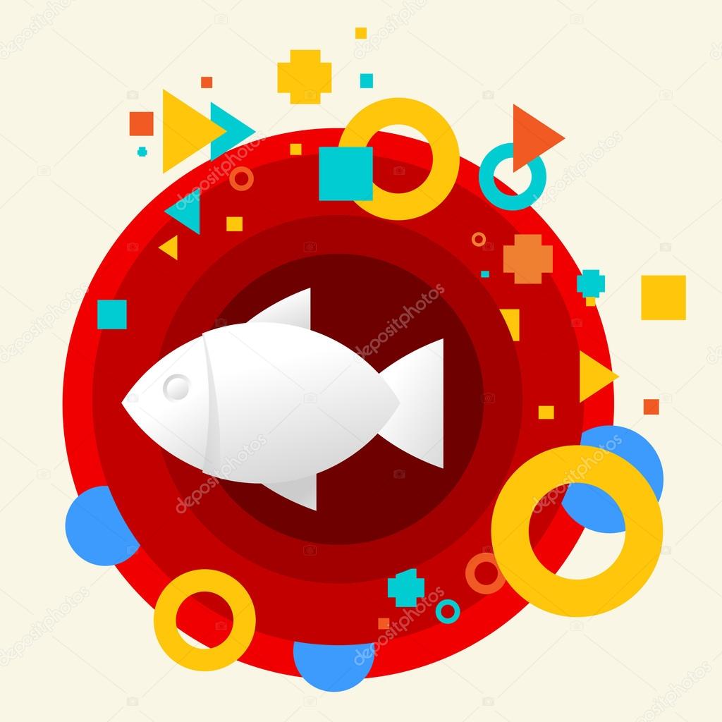 Fish banner — Stock Vector © wowomnom #43666325