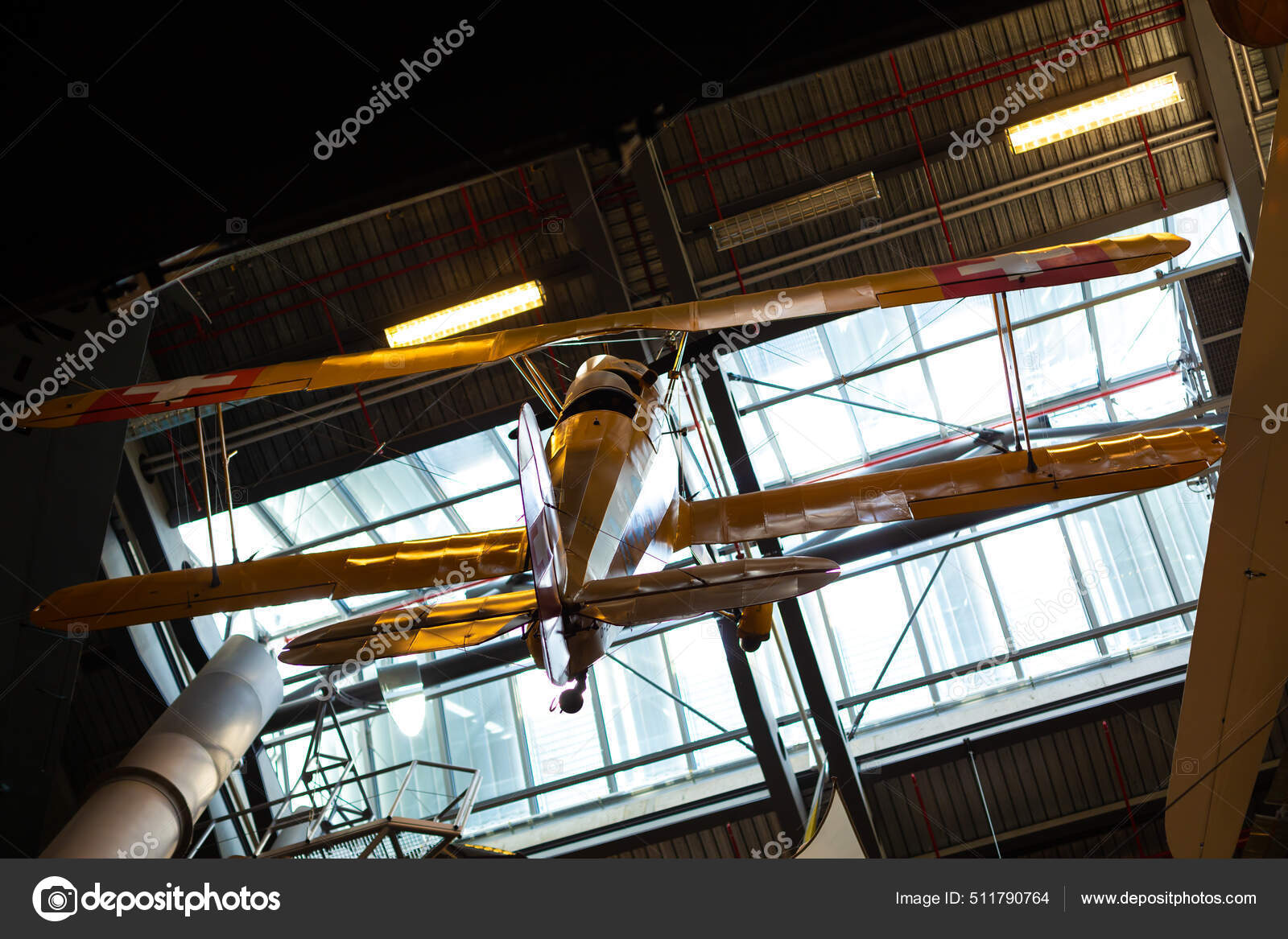 Airplane Suspended Ceiling Aircraft Museum – Stock Editorial Photo ...