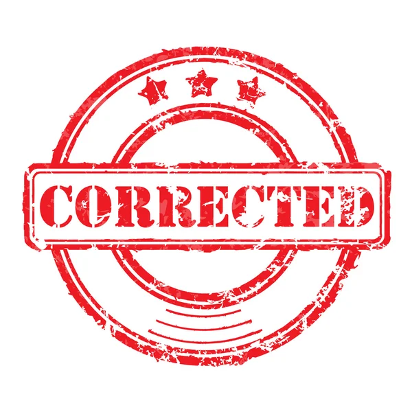 Corrected stamp Vector Art Stock Images | Depositphotos