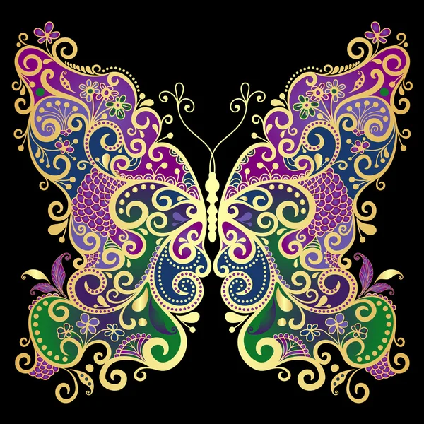Gold butterfly, Royalty-free Gold butterfly Vector Images & Drawings ...