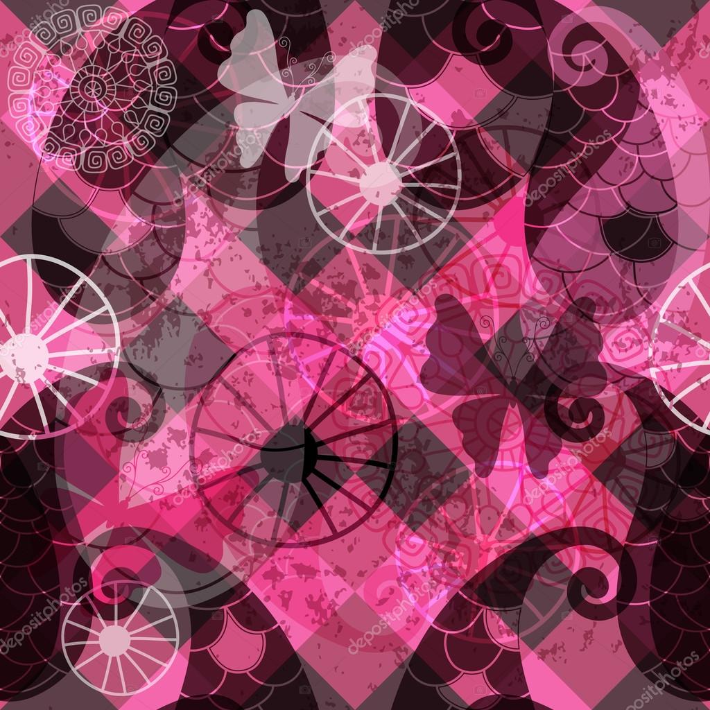 Seamless dark purple pattern Stock Vector Image by ©OlgaDrozd #30717485