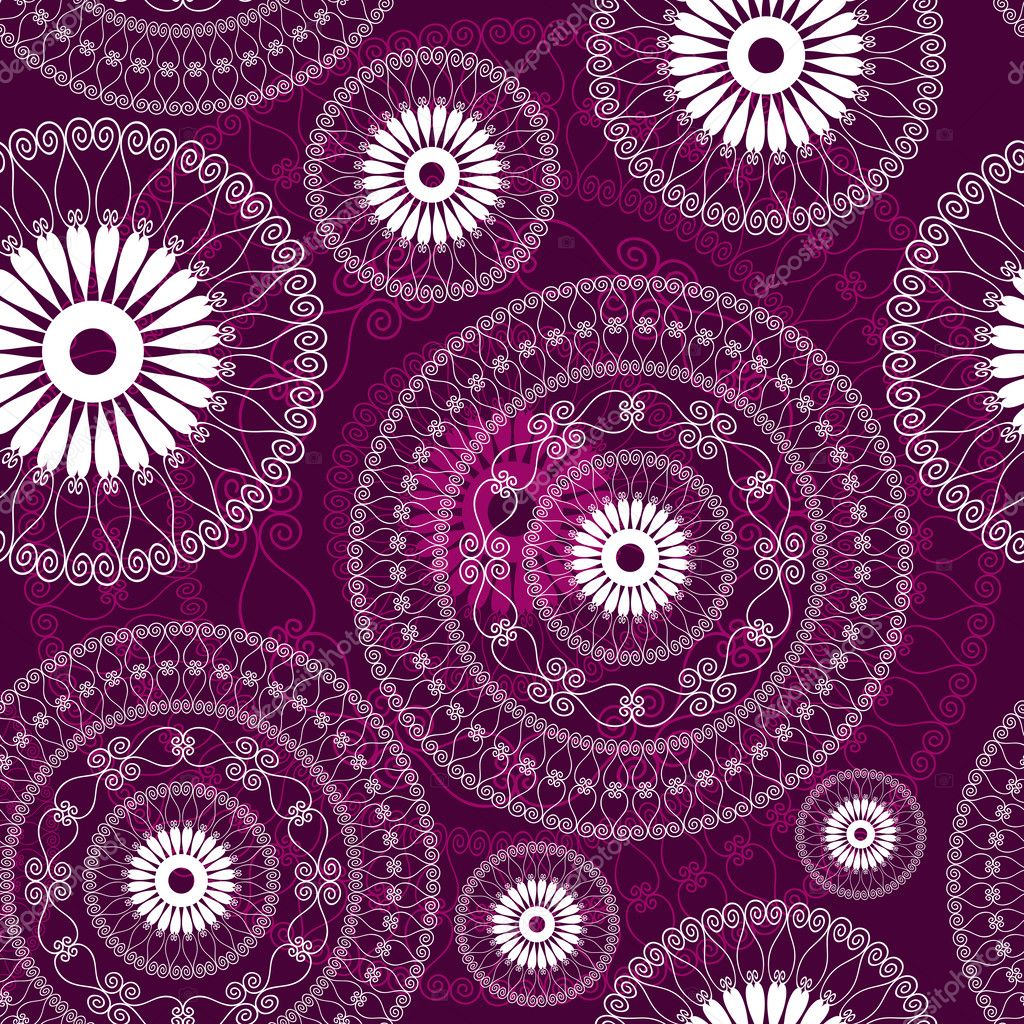 Vintage purple seamless pattern Stock Vector Image by ©OlgaDrozd #36148565