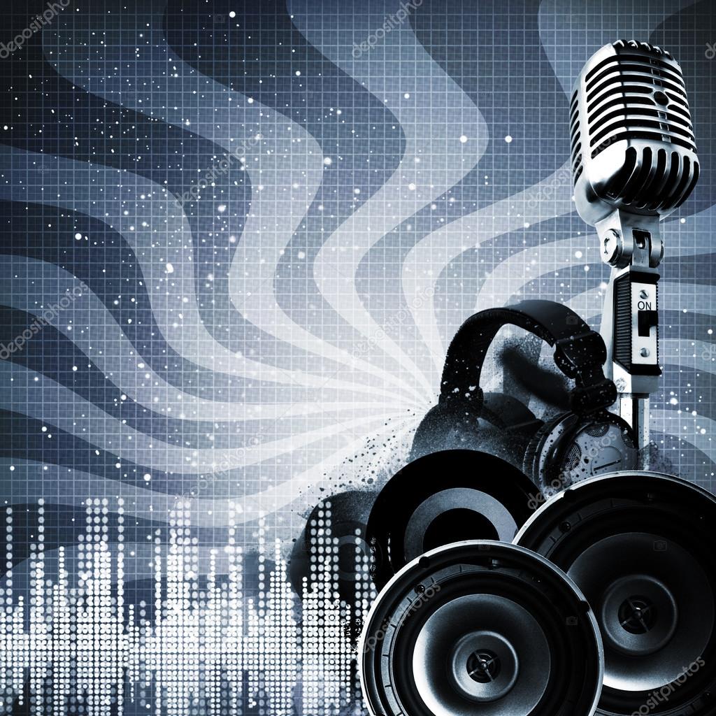 Abstract DJ backgrounds with copy-space for your design — Stock Photo ...