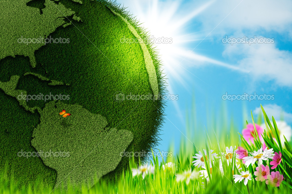 Green Earth. Abstract environmental backgrounds Stock Photo by ...