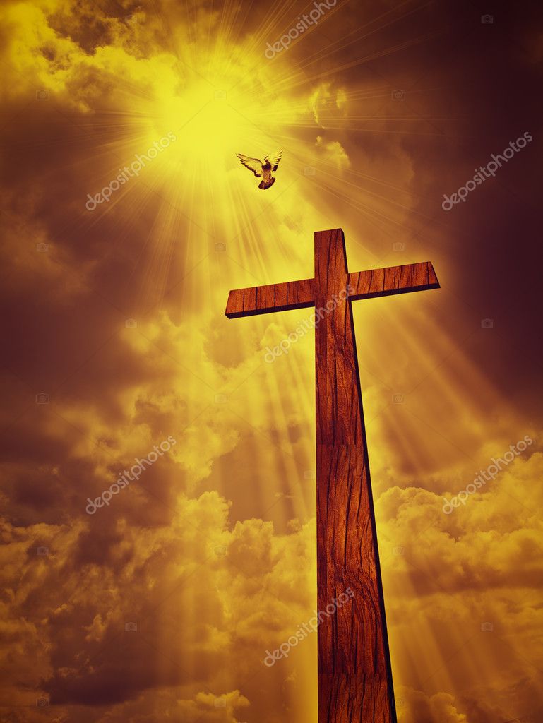 Abstract spiritual backgrounds against dramatic skies — Stock Photo ...