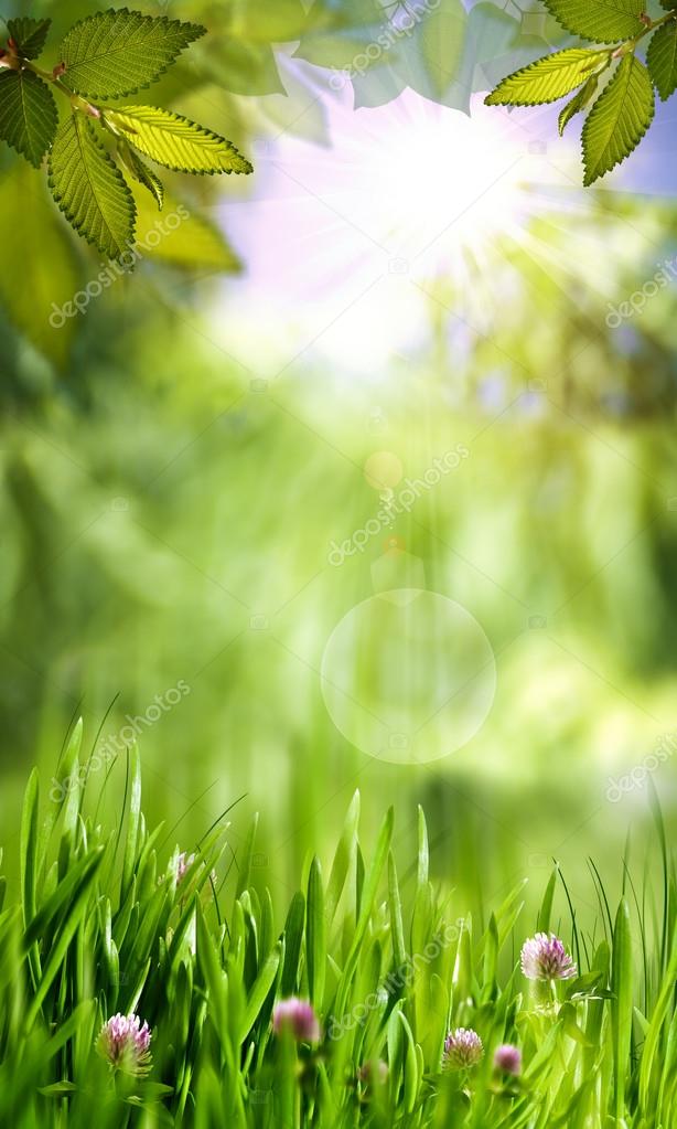 Green world, abstract environmental backgrounds for your design — Stock ...