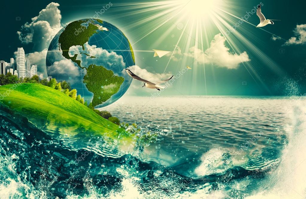 Abstract eco and environmental backgrounds for your design Stock Photo ...