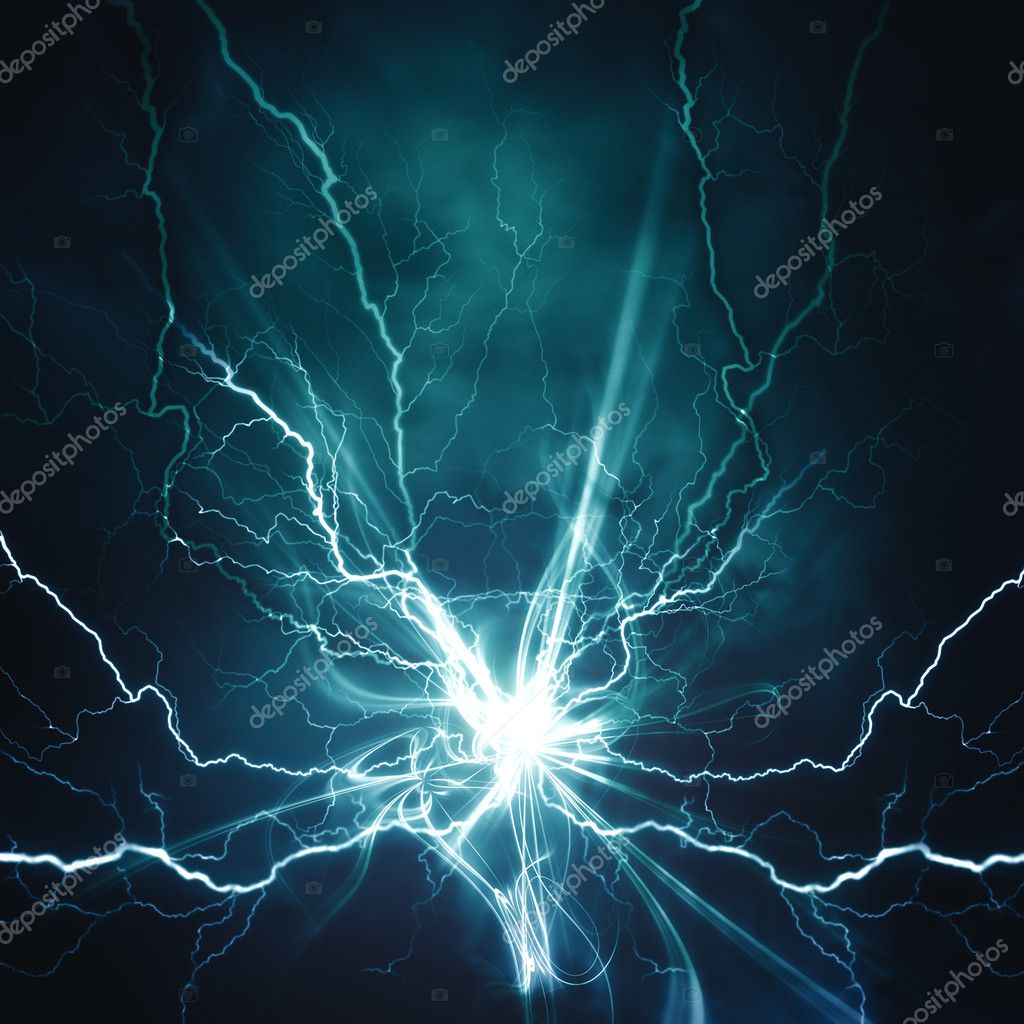 Electric lighting effect, abstract techno backgrounds — Stock Photo ...
