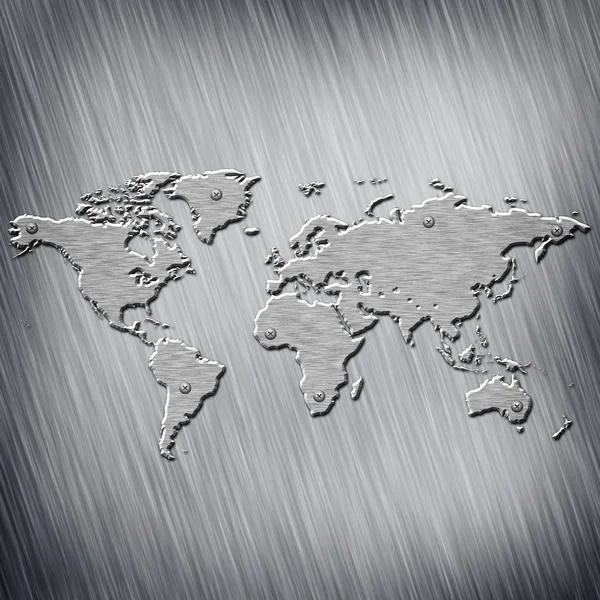 Aluminium Earth map Stock Photo by ©tolokonov 49579603