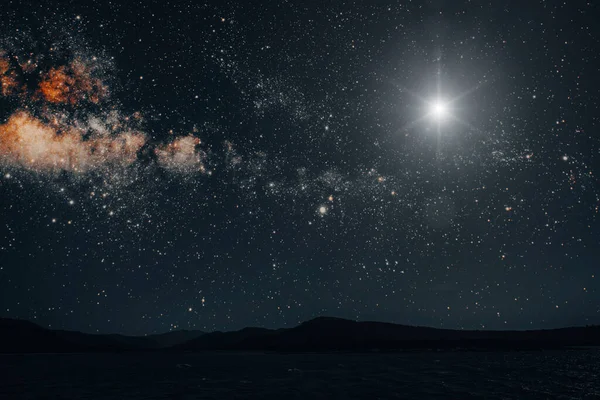 Star Shines Christmas Eve Jesus Christ Stock Photo by ©vovan13 616779478