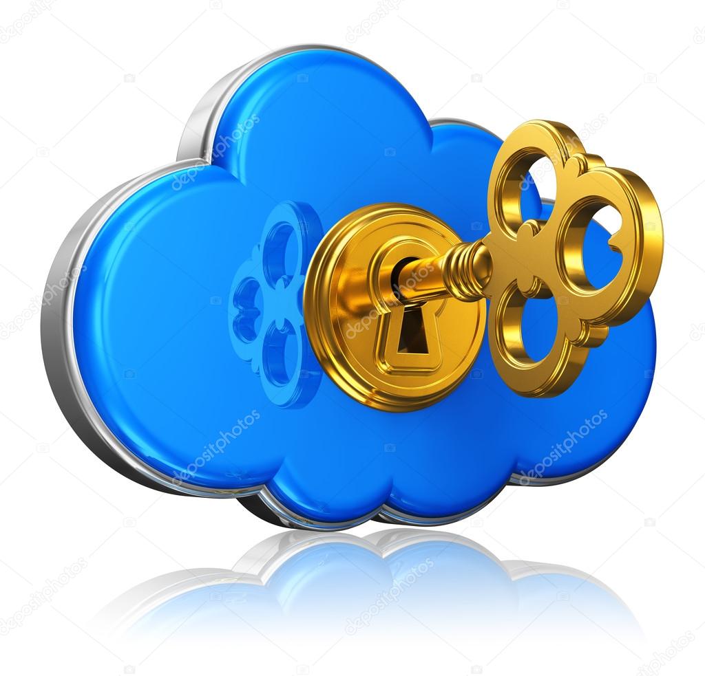 Cloud computing and storage security concept Stock Photo by ©scanrail ...