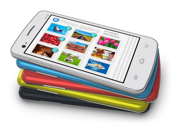 Set of touchscreen smartphones — Stock Photo © scanrail #4586342