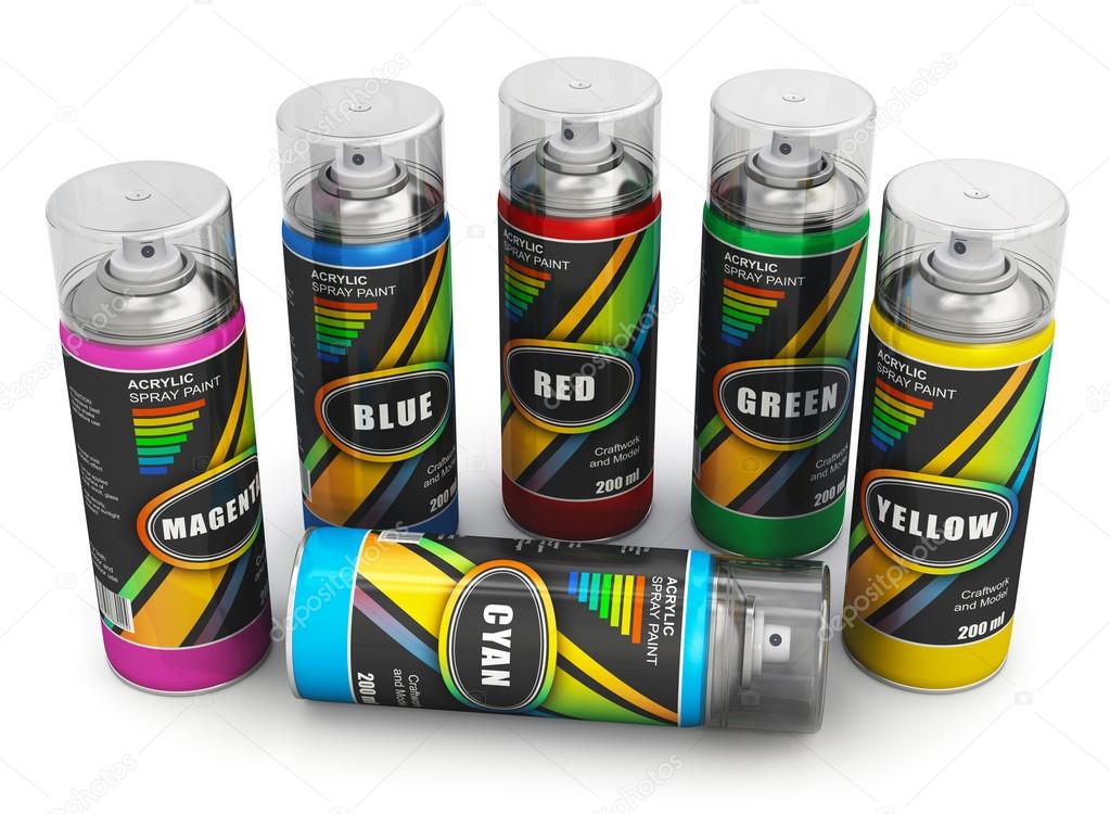 Spray paint cans Stock Photo by ©scanrail 14669605