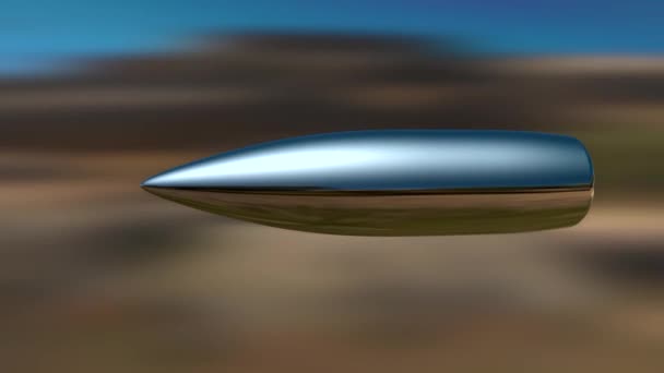 Flying bullet in slow motion — Stock Video © scanrail #20352225