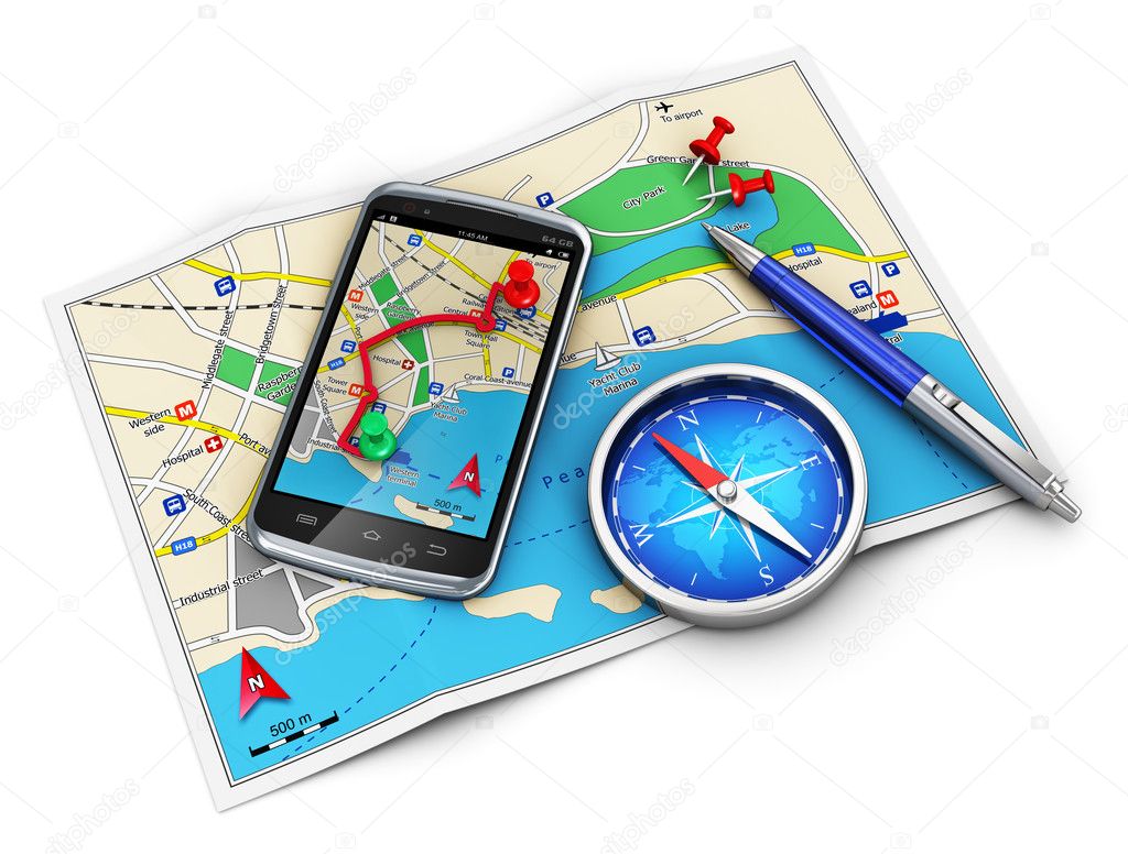GPS navigation, travel and tourism concept — Stock Photo © scanrail ...