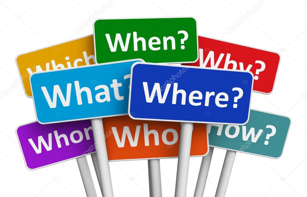 Color signs with questions — Stock Photo © scanrail #30265601